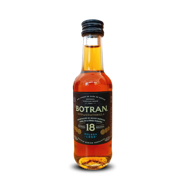 Ron Botran Miniatura 18 años 50ml - Vinoteca Guatemala