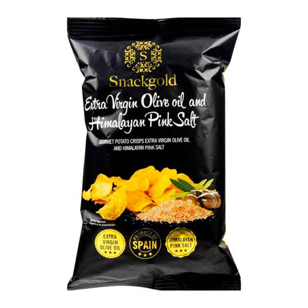 Snackgold Extra Virgen Olive Oil & Himalaya Pink Salt Chips 125g ...